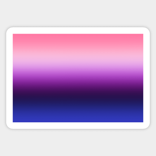 Genderfluid Pride Flag Gradient - Flag - Sticker | TeePublic